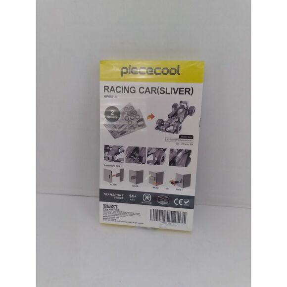 Toys | Piececool Racing Car 3d Metal Model Kit Silver Formula 1 Diy ...